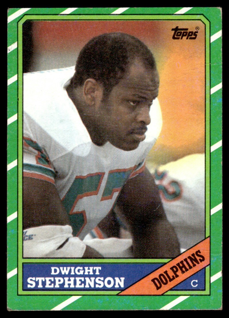 1986 Topps #53 Dwight Stephenson Miami Dolphins | eBay