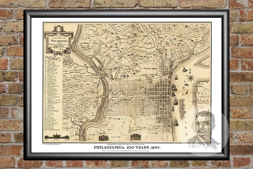 Historic Philadelphia Map
