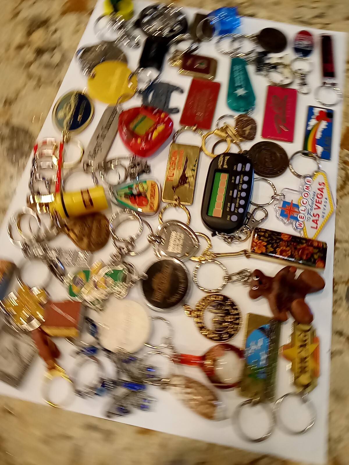 Item No. 40 Lot Of Fourth Seven Mixed Keychains Vegas Advertising ...