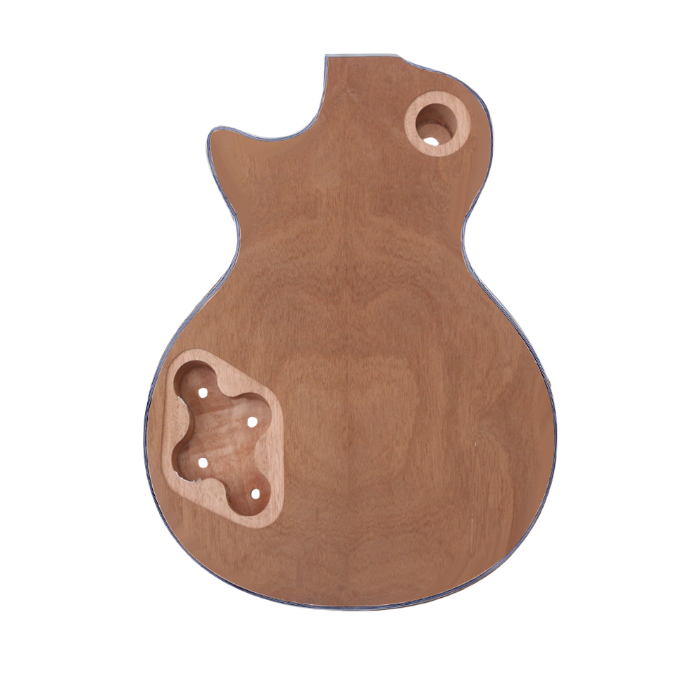 DIY Electric Guitar Kit Flame Maple Veneer 22 Fret 24.75 Inch Neck Set ...