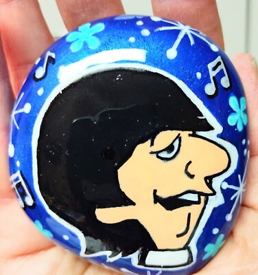 Awesome Ringo Starr From The Beatles Cartoon Painted Rock by jade. | eBay