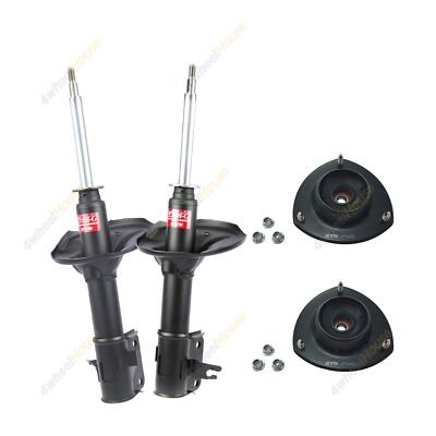2 x KYB Shock Absorbers Strut Top Mount Kit Front 334272 334271 KSM7140 ...