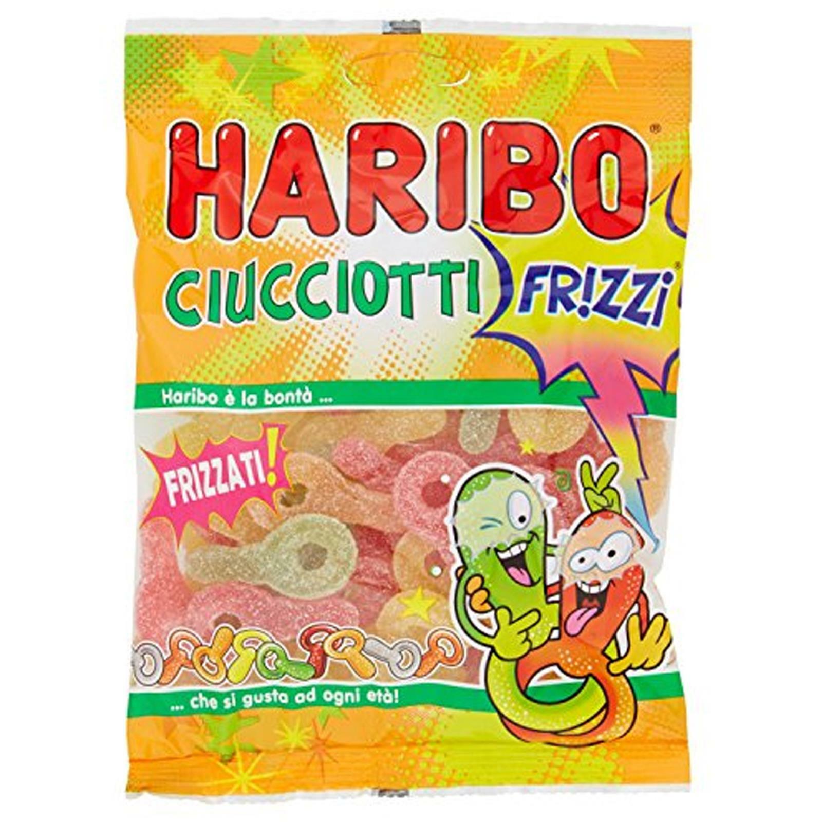 CARAMELLE GOMMOSE FRIZZANTI ALLA FRUTTA HARIBO CIUCCIOTTI FRIZZI 175 GR ...