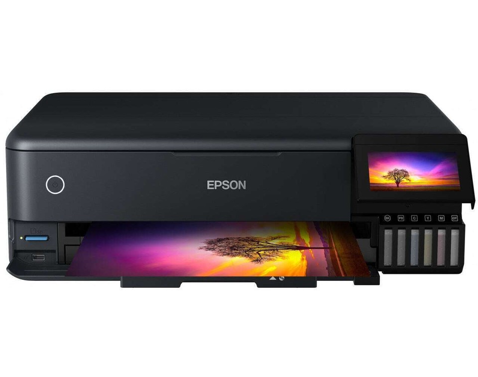Epson EcoTank Photo ET-8550 Colour Inkjet All-In-One Printer - Black ...