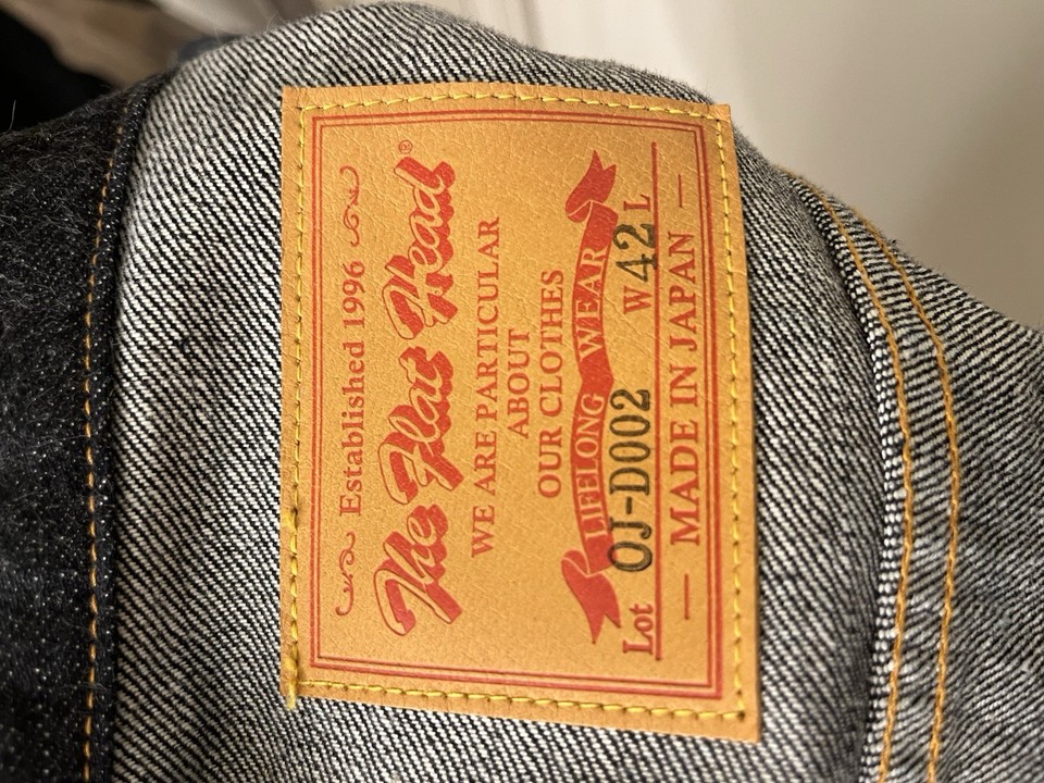 The Flat Head Selvage Denim Type II Jacket Dark Indigo Size 42 Made In ...