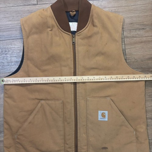 Vtg 90s CARHARTT V01 VQ196 USA Men’s XL Tall Firm Duck Insulated Vest ...