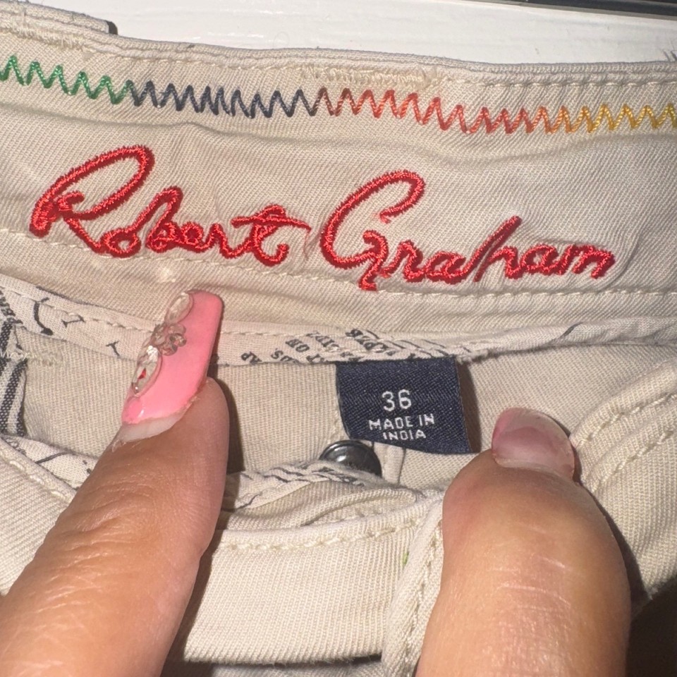 Robert Graham men's beige shorts size 36 | eBay