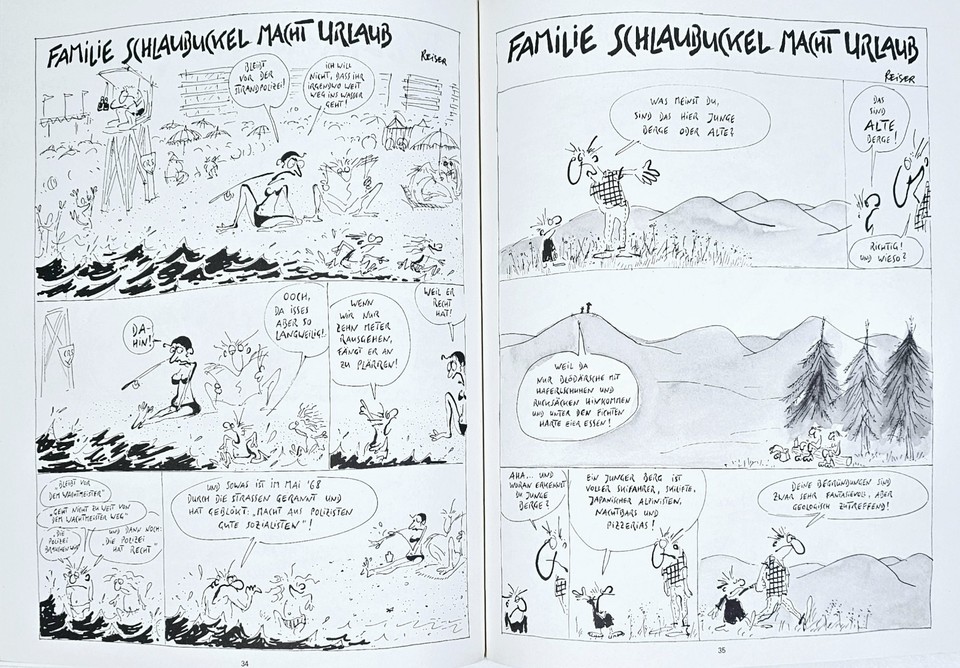 Jean-Marc Reiser Familie Schlau Buckel Macht Urlaub Comic Cartoon ...