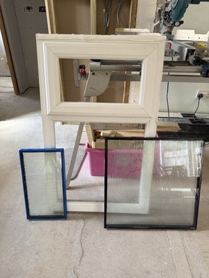 UPVC Window and cill 630x1000mm Obscure Glass | eBay UK
