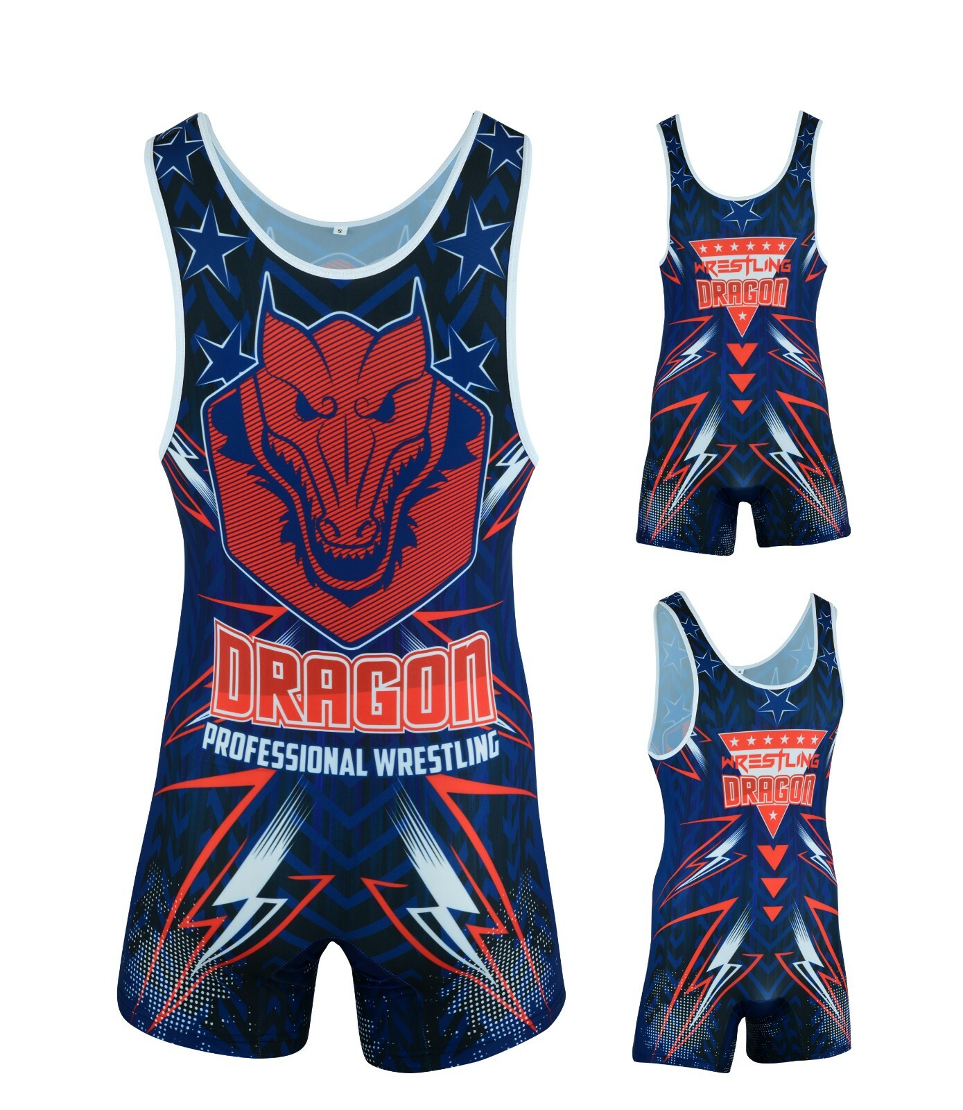 Dragon Men's & Adult Wrestling Singlet Suit Body wear Uniform singlets ...