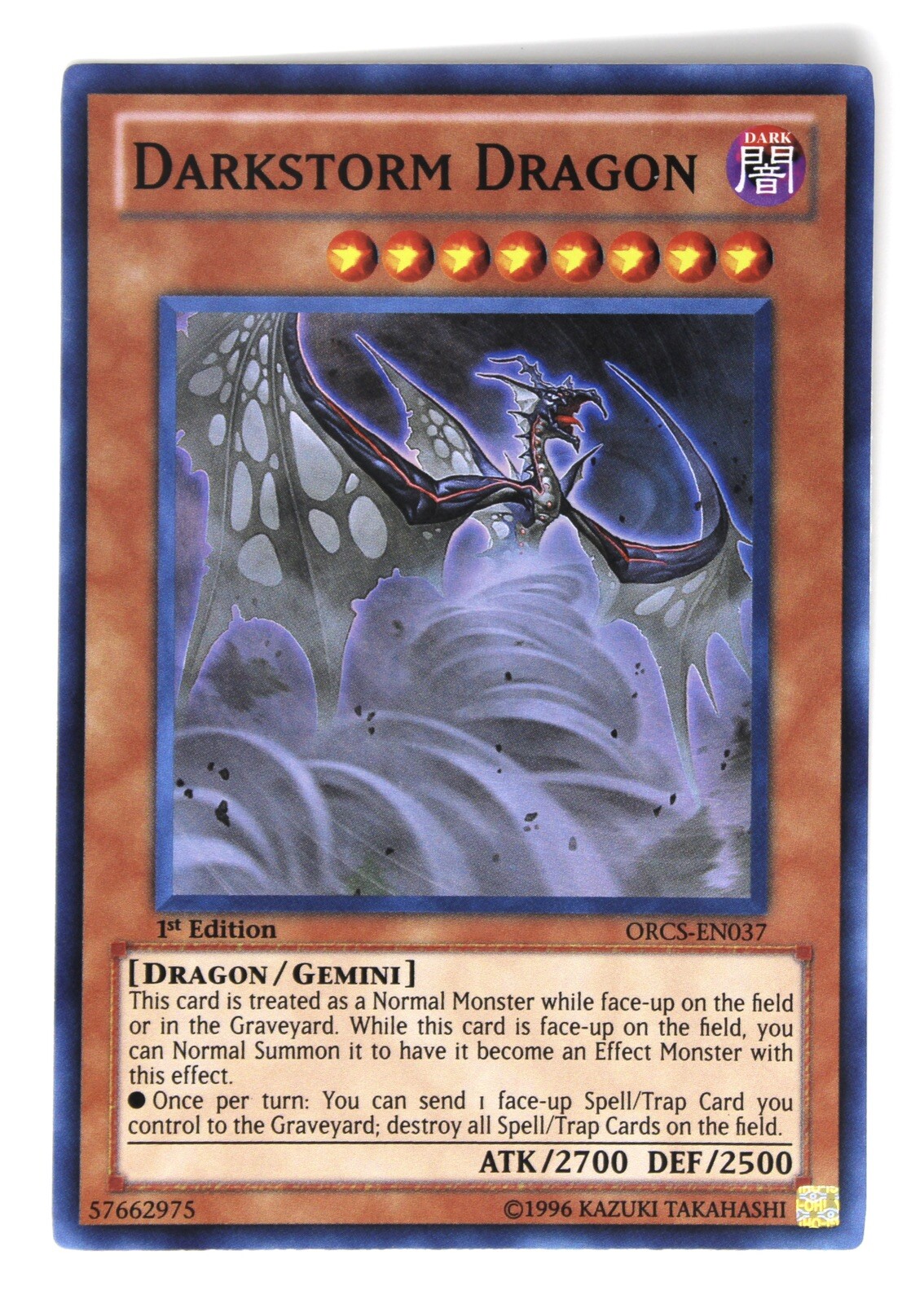 YuGiOh! Darkstorm Dragon (ORCS-EN037) 1st Edition - Super Rare - NM/M ...