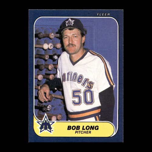 Bob Long 1986 Fleer Seattle Mariners #468 R318H 68 | eBay