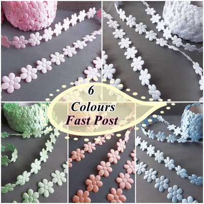 VINTAGE satin Daisies lace ribbon BRIDAL CRAFTS card Classic gift - per ...