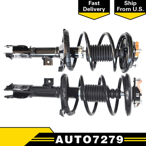 Pair Front Struts Coil Spring Assembly For Mitsubishi Lancer 2008 2009 ...