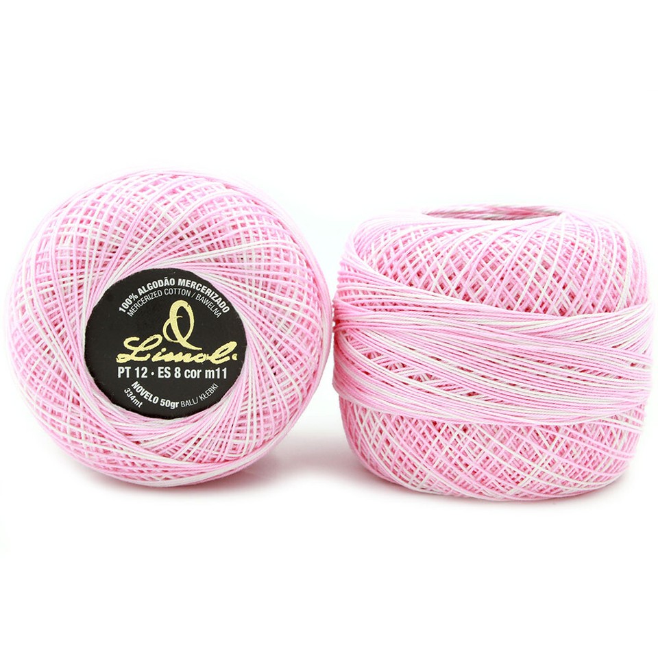 Limol Size 12 Multicolor 50 Grs 100% Mercerized Crochet Thread Cotton ...