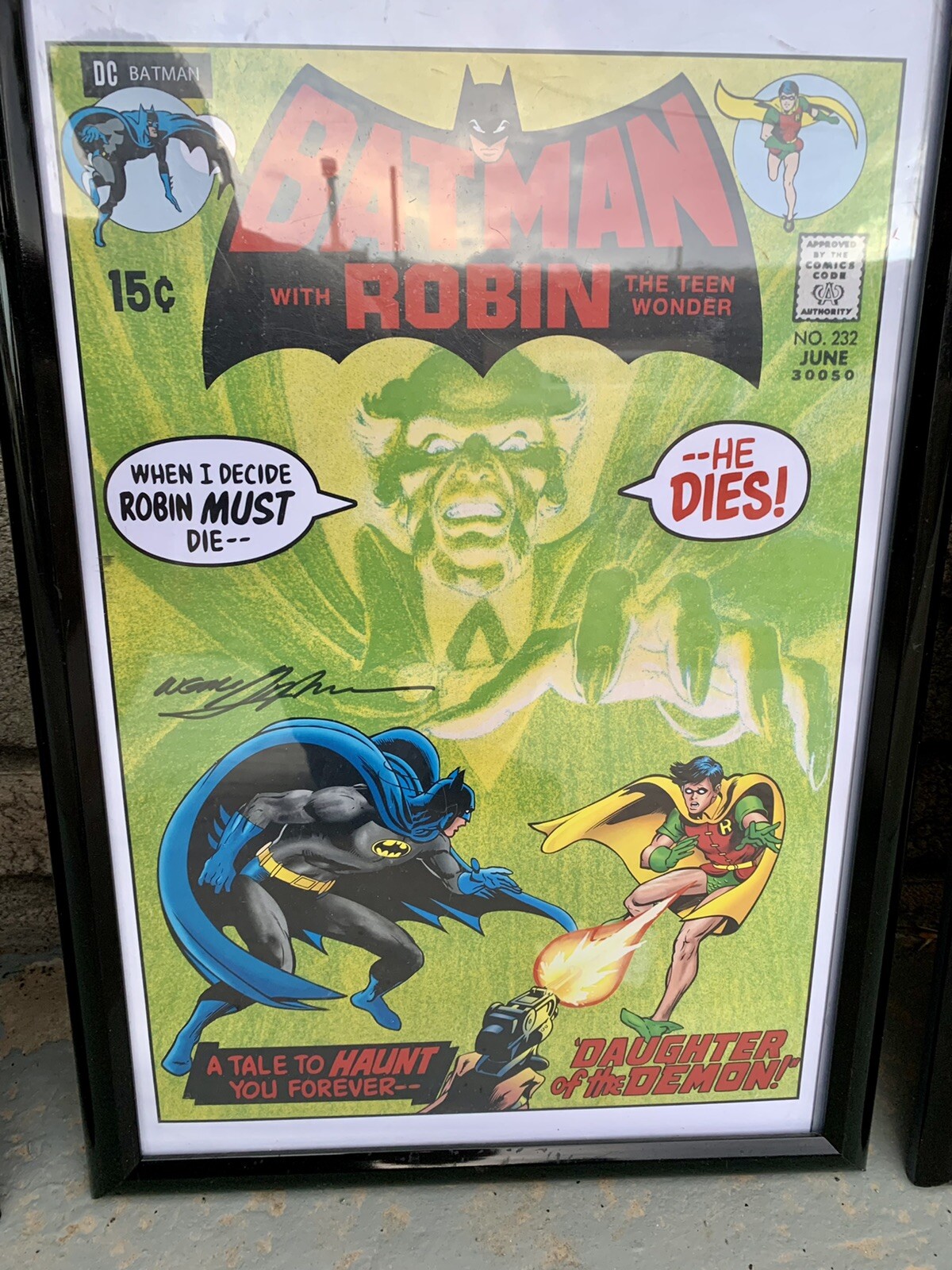 Lot 4 Signed Autographed Comic Prints Framed 11x17 Batman Adams Cho ...