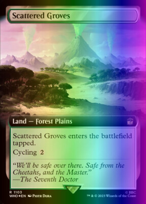 MTG Magic the Gathering Scattered Groves (1103/1208) Doctor Who LP FOIL ...