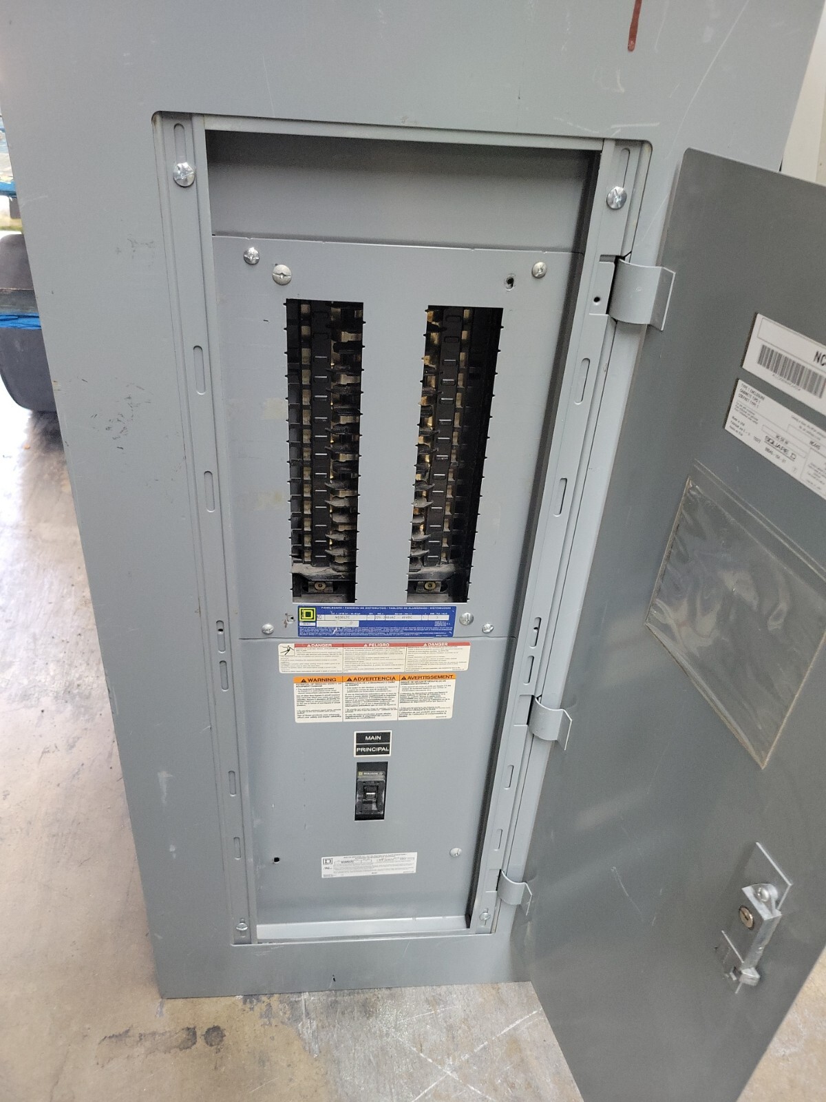 Square D NQ30L2C Panel Board, Interior, 225A MCB , 30 Space, NQ Type ...