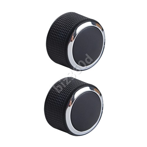 Rear Radio Volume Control Knob Pair Chrome FOR Buick Cadillac Chevy GMC ...