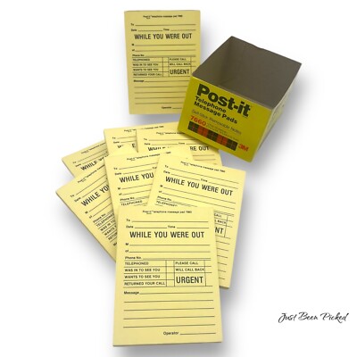 Vintage Post It - While You Were Out - 11 Total Pads 7660 | eBay