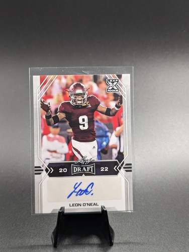 Leon O'Neal 2022 Leaf Draft Rookie Auto #BA-L01 Texas A&M | eBay