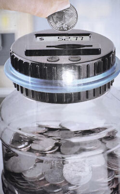 Large Piggy Bank for Boys Adults, Vcertcpl Digital Coin Counting Bank ...
