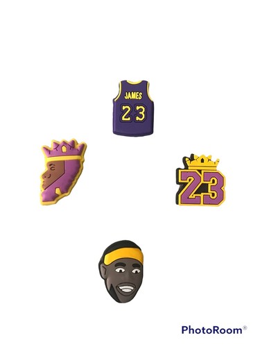 Crocs Charms Jibbitz LeBron James Lakers | eBay