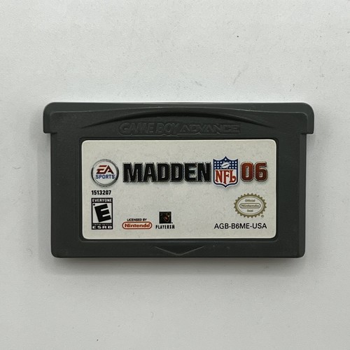 Nintendo Game Boy Advance Madden NFL 06 Tested Working Authentic EA ...