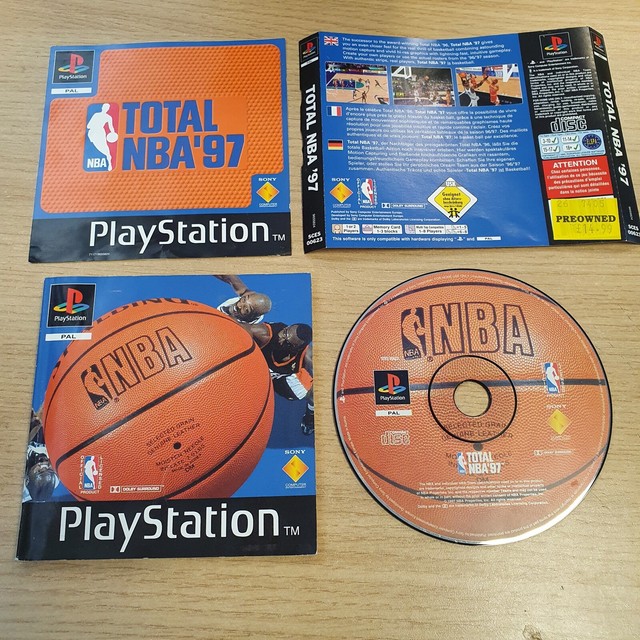 Total NBA 97 Sony PlayStation 1 Ps1 3 Basketball Game Complete for sale ...