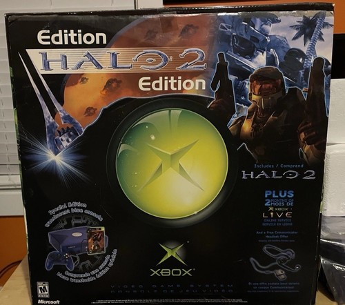 XBOX Halo 2 Limited Edition Console Clear Blue Bell /Canada - RARE | eBay