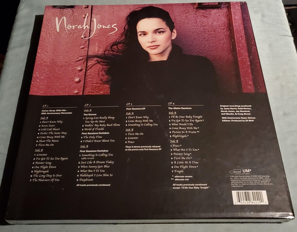NORAH JONES - COME AWAY WITH ME - Super Deluxe 4LP Vinyl Box - SEALED ...