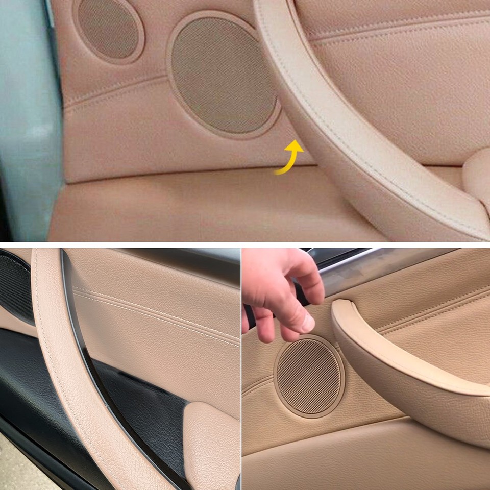 2X Interior Right Door Panel Handle Beige Front & Rear For 2014-2018 ...