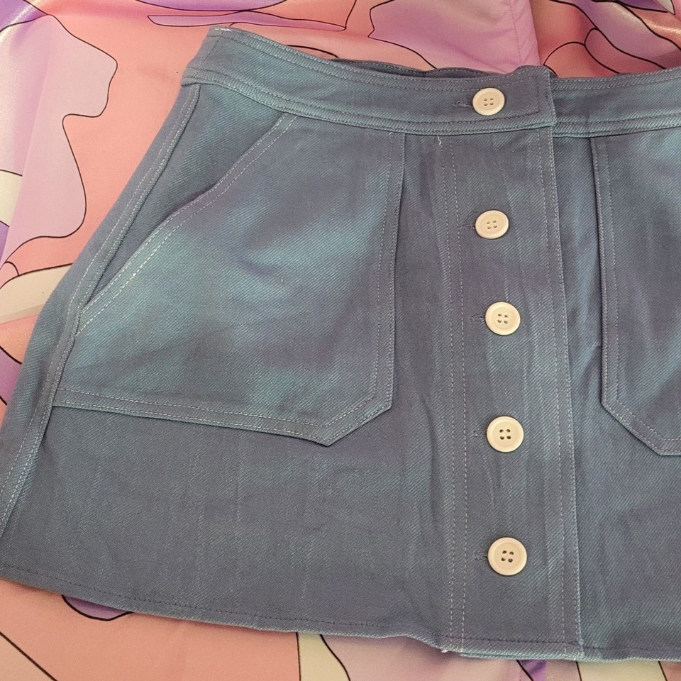Japan Import Extra Small Miniskirt Blue Denim Bodycon Summer Party Rave ...
