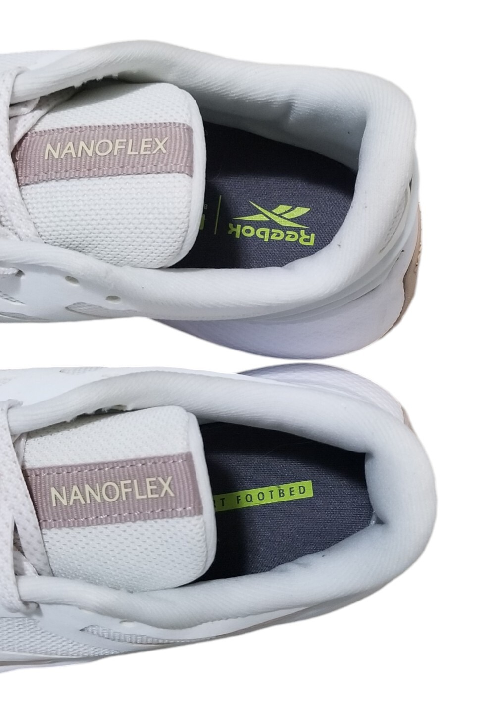 Reebok Nanoflex TR Training Sneakers Womens US Size 8 White Rose Gold | eBay