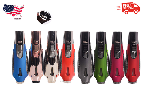TESLA® Coil Lighters Double Flame Butane Refillable Torch Lighter | eBay