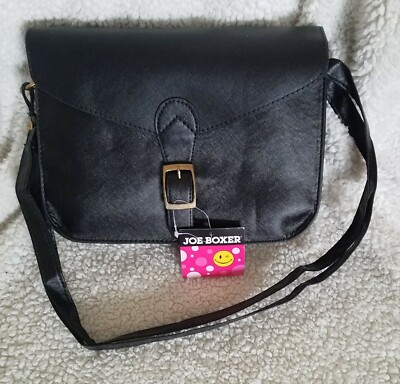 Joe Boxer NWT Black Vinyl Purse | eBay