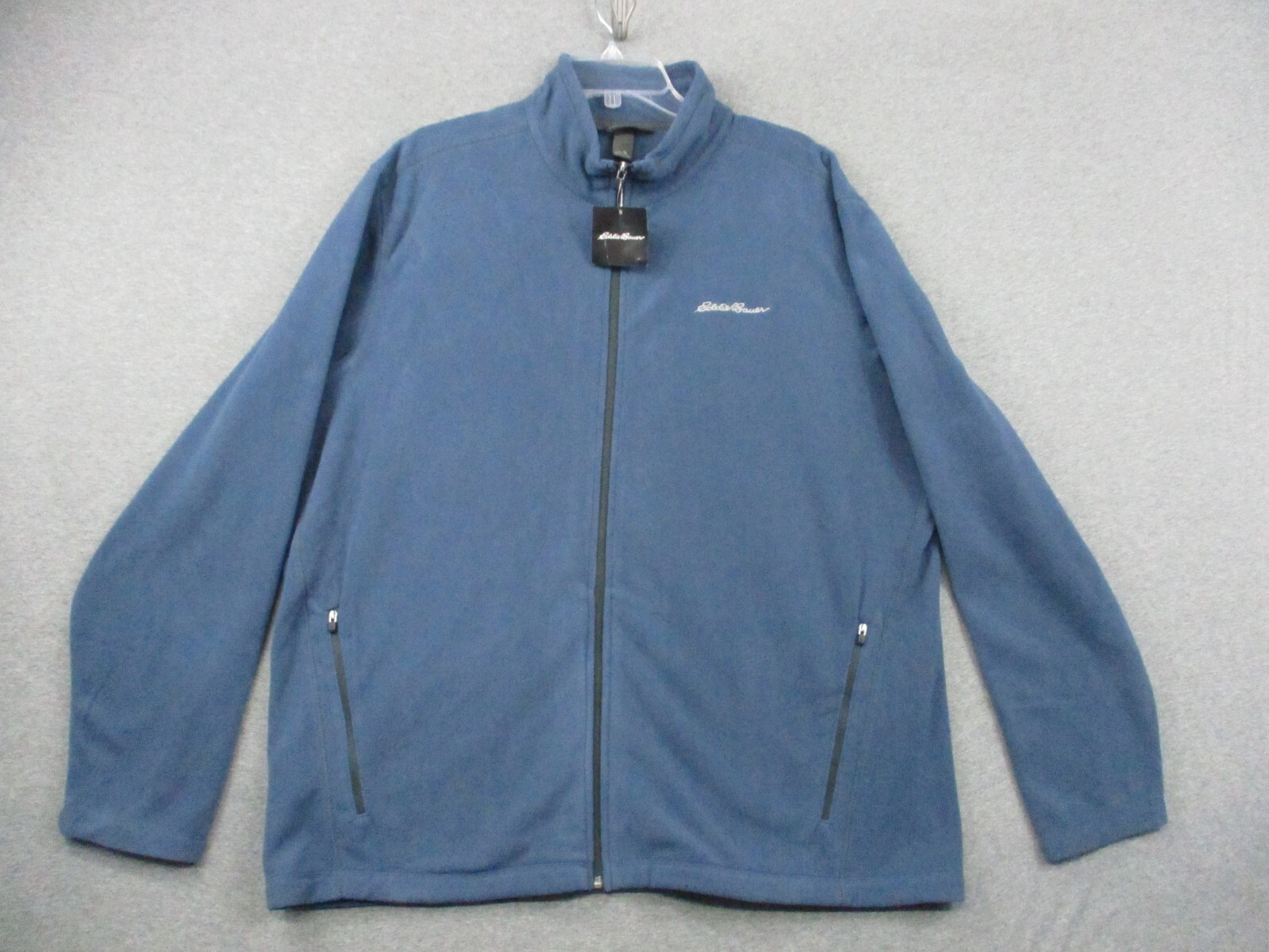 Eddie Bauer Fleece Jacket Men's XL Blue Full Zip Full Quest NWT | eBay