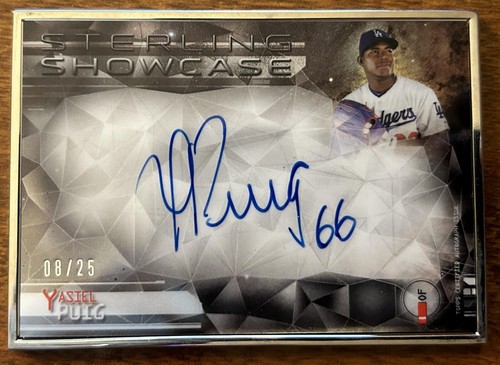 Yasiel Puig 2014 Bowman Sterling Showcase Signed Auto Autograph Dodgers ...