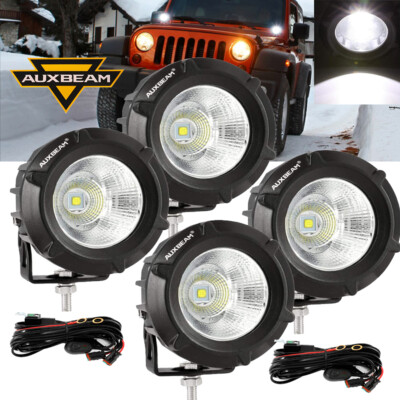 AUXBEAM 3.5" LED Work Lights Pods Spot Flood Driving Lamp For Toyota FJ ...