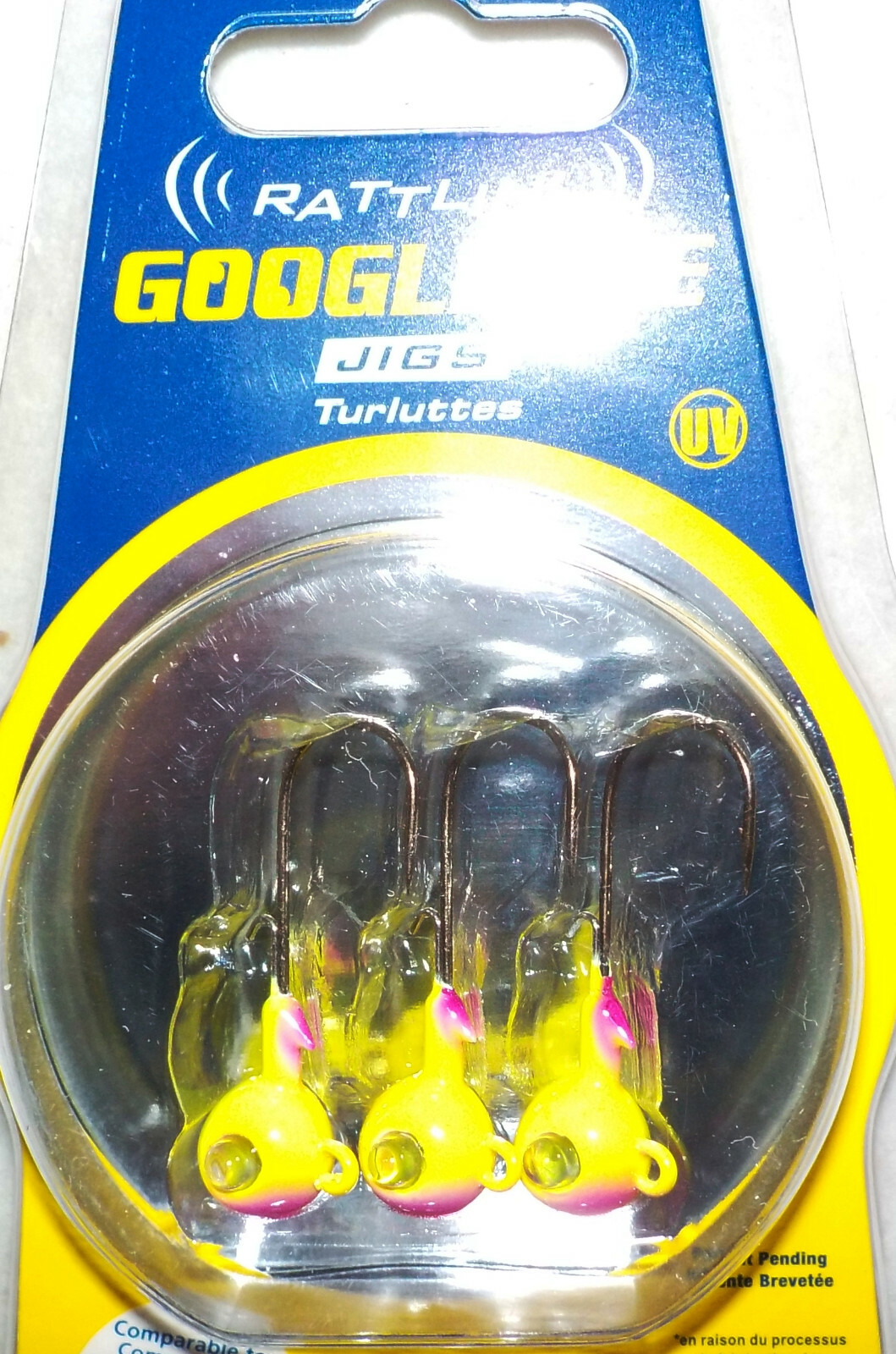 3pk KALIN'S GOOGLE EYE RATTLING WALLEYE BASS JIG JIGHEAD FISHING LURE ...