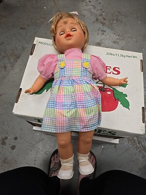 UNIMAX Doll Blonde Blue Sleepy Pinwheel Eyes 1993 18” baby | eBay