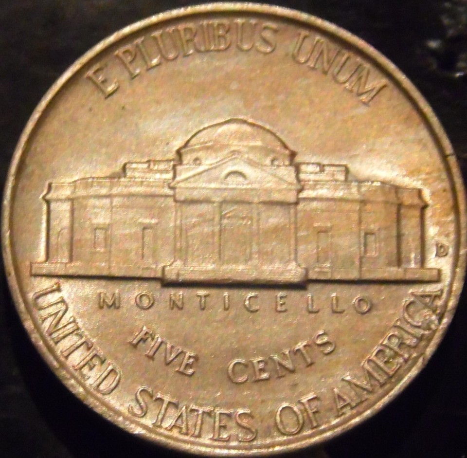 1938-D Jefferson Nickel Gem BU Uncirculated Almost Full Step Full Steps ...