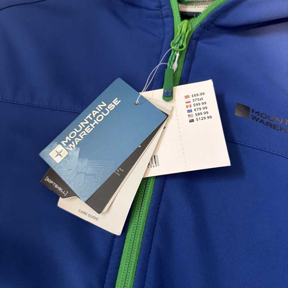 Men’s Bnwt Mountain Warehouse Weatherproof Soft Shell Coat Rrp £69.99 ...