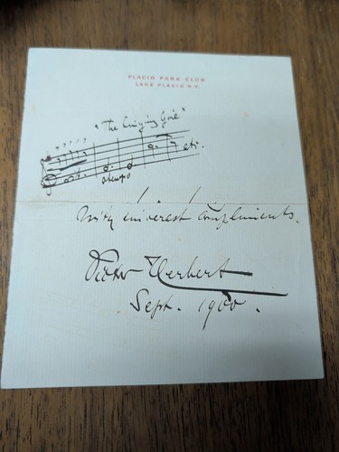 Victor Herbert Musician Autograph | eBay