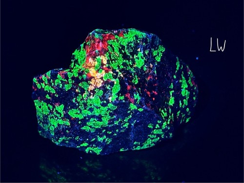 Sphalerite Willemite Franklinite Calcite UV Fluorescent Mineral NJ #271 ...