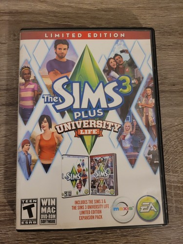 Sims 3 Plus University Life: Limited Edition (Windows/Mac, 2013) | eBay