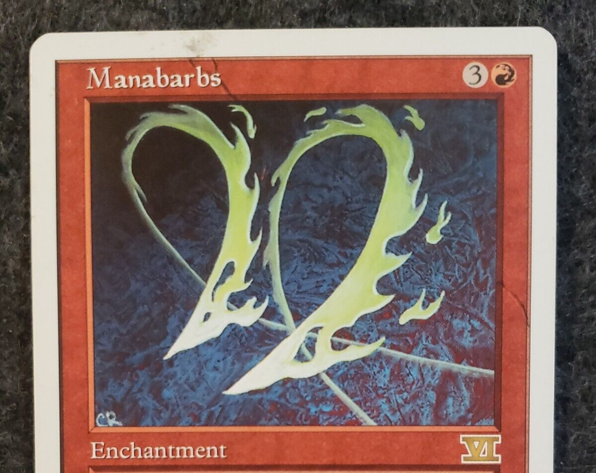 Manabarbs 6th Edition NEVER PLAYED Rare MAGIC THE GATHERING MTG CARD ...