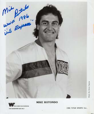 Mike Rotondo 8x10 photo signed auto autographed inscribed (copy promo ...
