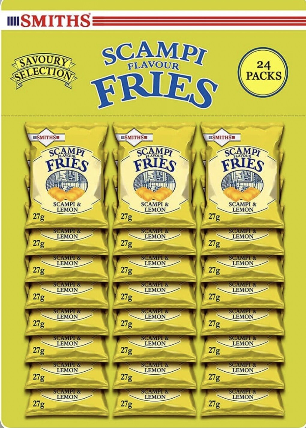 Smiths Scampi & Lemon Fries 27g X 24 | eBay UK