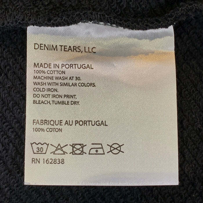 DENIM TEARS COTTON WREATH HOODIE PULLOVER SWEAT BLACK FLOWER DENIM TEARS COTTON WREATH HOODIE PULLOVER SWEAT BLACK FLOWER